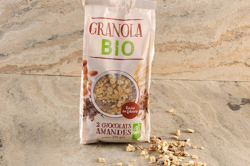 Le Granola aux 2 chocolats et amande BIO - Mon Marché
