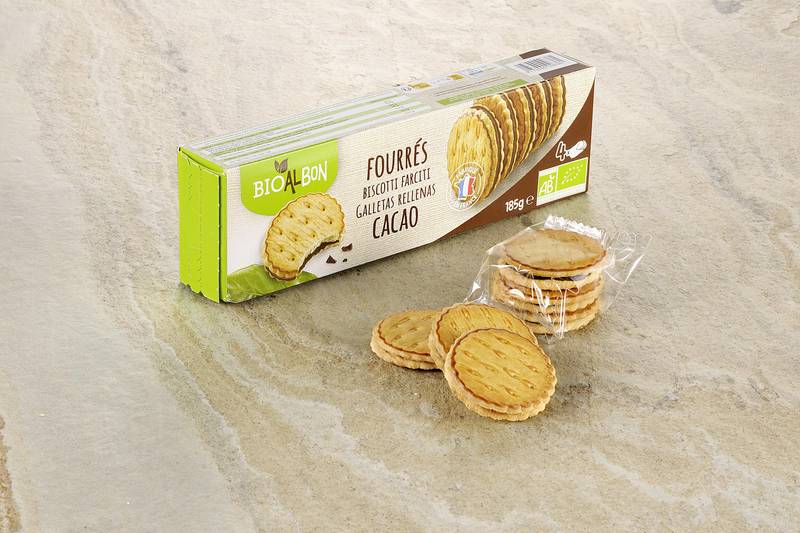 Les Biscuits fourrés cacao BIO - Mon Marché