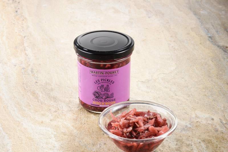 Les Pickles de chou rouge et graines de moutarde "Martin Pouret"