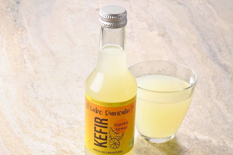 Le Kéfir gingembre agrumes BIO - Mon Marché