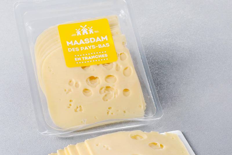 Le Maasdam en tranches 180g - Mon Marché