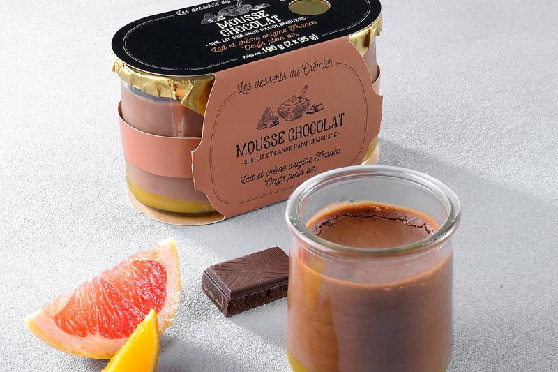 Les Mousses au chocolat orange et pamplemousse - Mon Marché