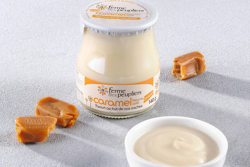 Le Yaourt brassé caramel "La Ferme des Peupliers" - mon-marché.fr
