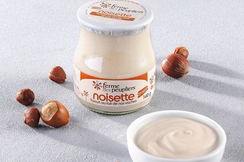 Le Yaourt brassé noisette "La Ferme des Peupliers" - mon-marché.fr