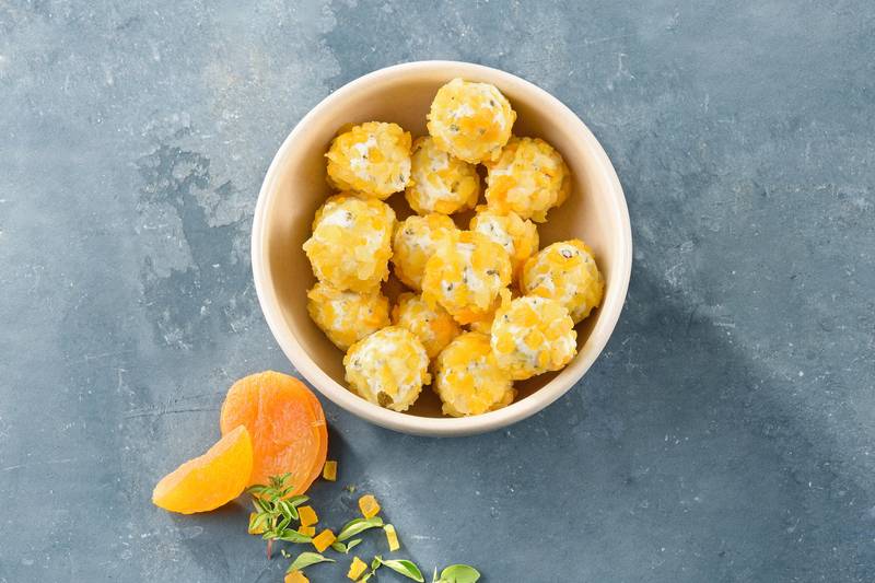 Les Billes de fromage apéritives abricot et origan - Mon Marché