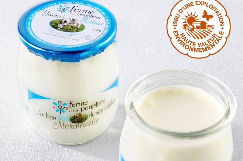 Les Yaourts nature "La Ferme des Peupliers" - mon-marché.fr