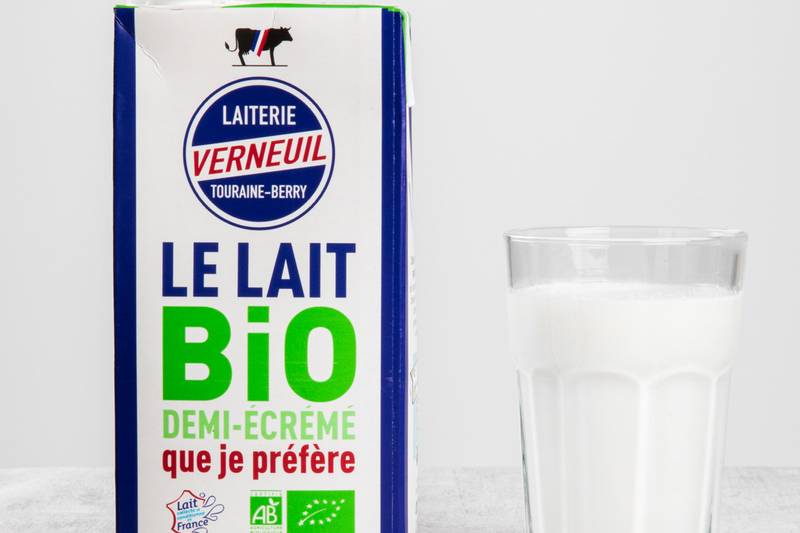 Le Lait demi-écrémé UHT BIO "Verneuil" - Mon Marché