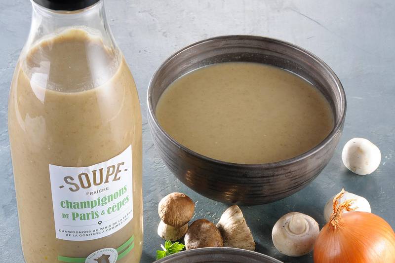La Soupe fraîche champignons de Paris & cèpes 96cl