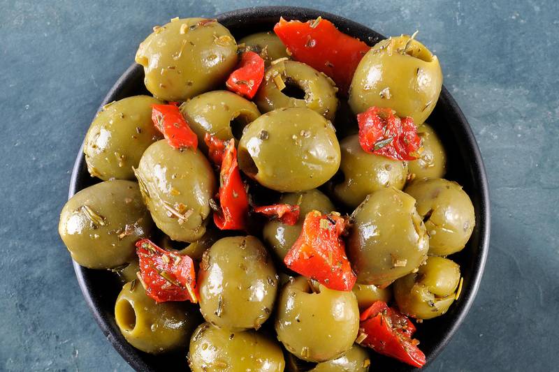 Les Olives dénoyautées aux poivrons et herbes de Provence - Mon Marché