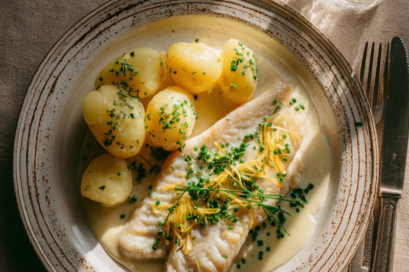 Recette du dos de cabillaud au beurre blanc - Mon Marché